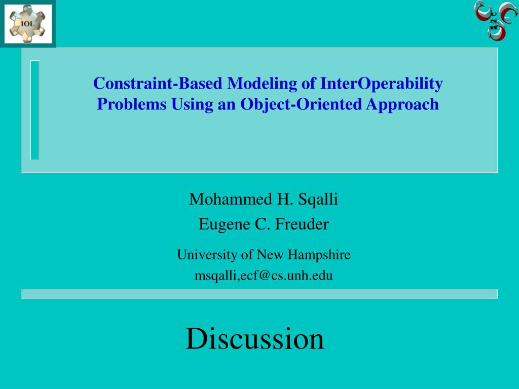 Ppt Solving Interoperability Problems Using Object Oriented Csp Modeling Powerpoint