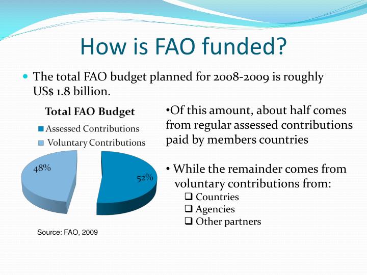 PPT - FOOD AND AGRICULTURE ORGANIZATION (FAO) PowerPoint Presentation ...
