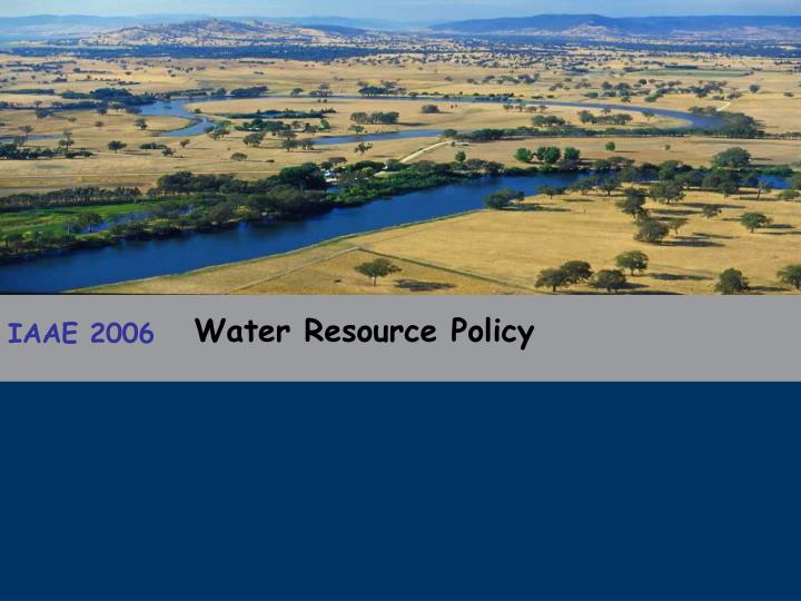 PPT - Water Resource Policy PowerPoint Presentation, free download - ID ...
