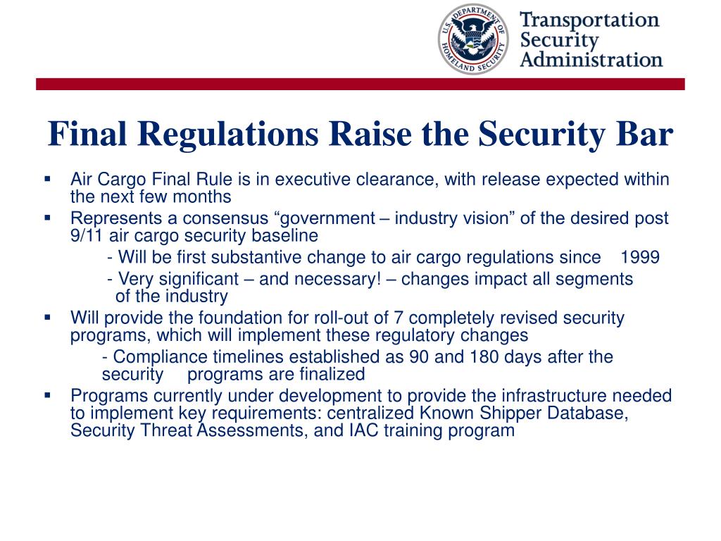 PPT - Air Cargo Americas Congress & Exhibition 2006: TSA Cargo Security ...