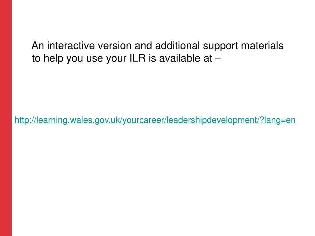 PPT - Individual Leadership Review (ILR) Matrix Guide PowerPoint ...