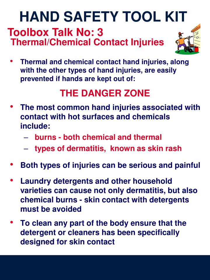 PPT - Five Toolbox Topics on Hand Safety PowerPoint Presentation - ID ...