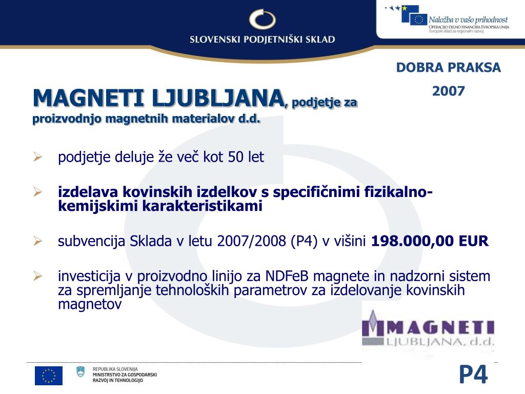 PPT - MAGNETI LJUBLJANA , podjetje za proizvodnjo magnetnih materialov ...