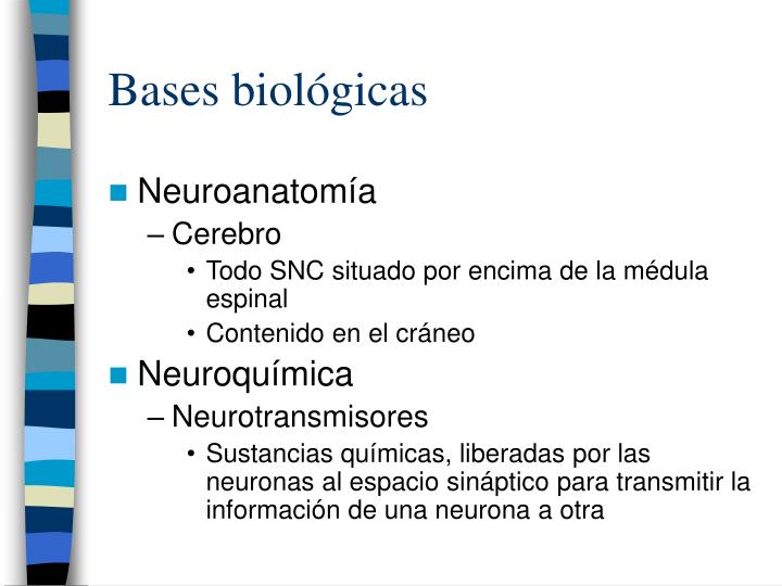 PPT - Bases biológicas de la conducta humana PowerPoint Presentation ...