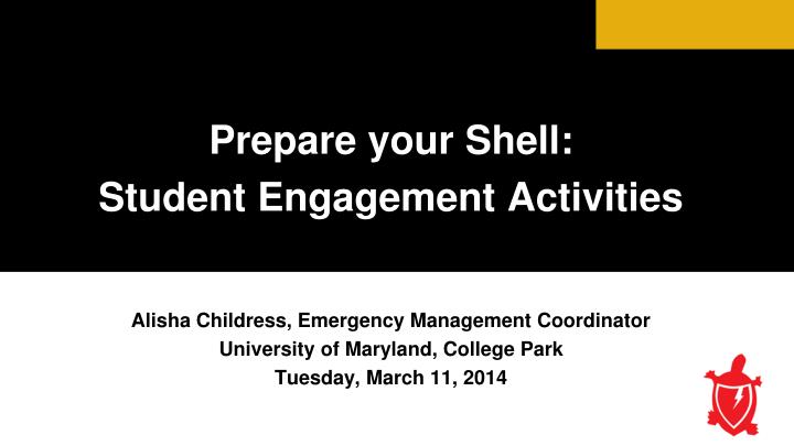 PPT - Prepare your Shell: Student Engagement Activities PowerPoint ...