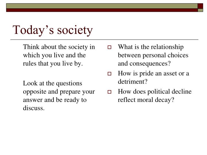 PPT - Today’s society PowerPoint Presentation, free download - ID:3513166