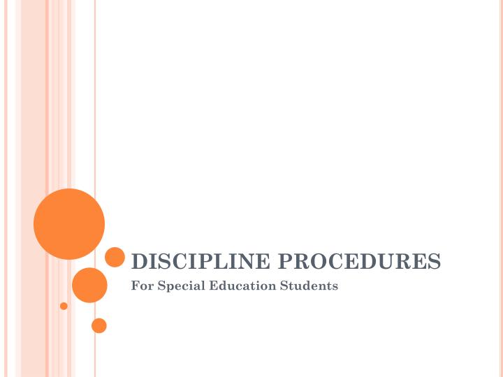 PPT - DISCIPLINE PROCEDURES PowerPoint Presentation, free download - ID ...