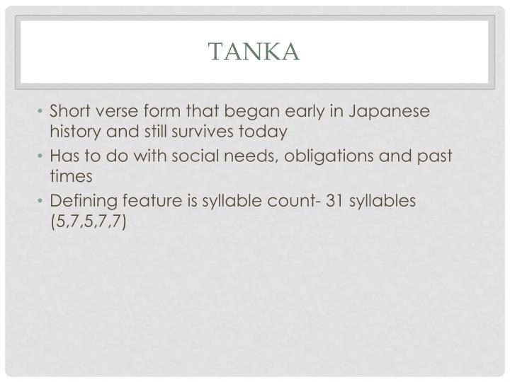 PPT - Tanka and Haiku PowerPoint Presentation - ID:3513610