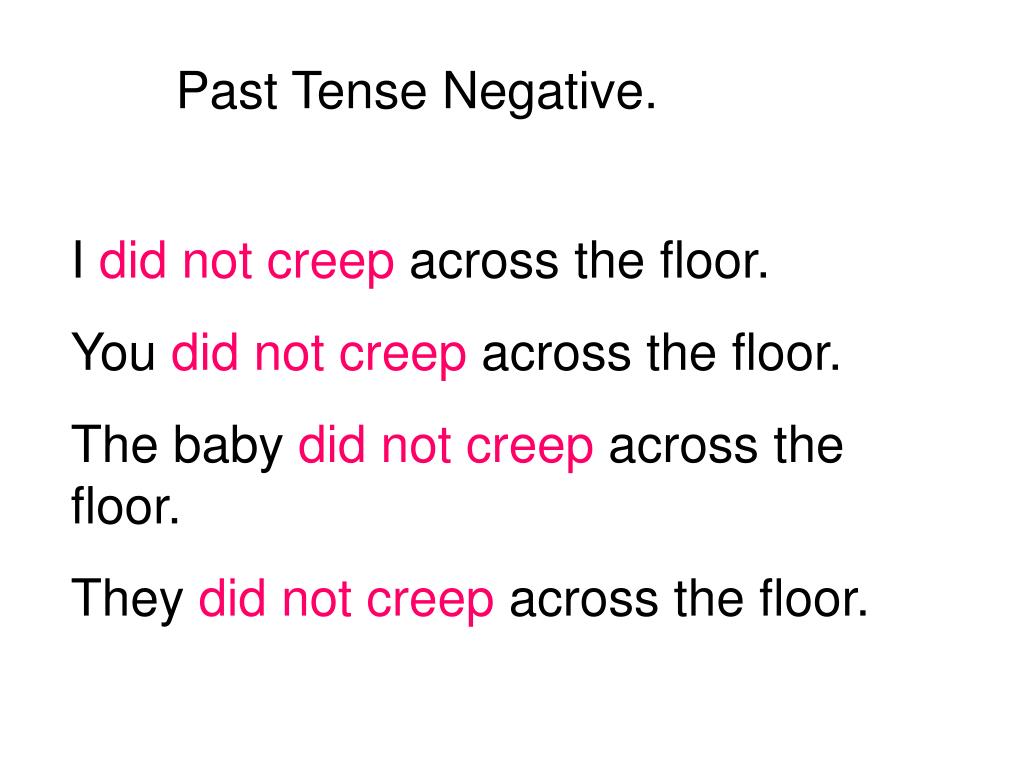 PPT - Conjugation of the verb do Present Tense I 1. We You 2. You He ...