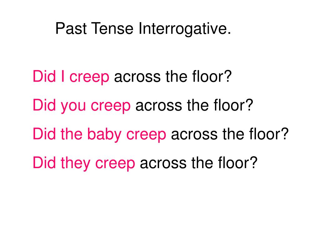 PPT - Conjugation of the verb do Present Tense I 1. We You 2. You He ...