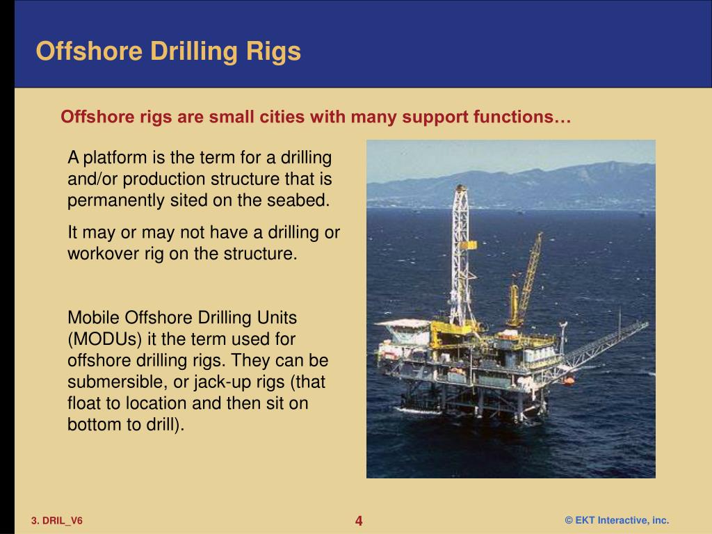 PPT - Upstream Oil & Gas Operations - Drilling Rigs - Well Construction ...
