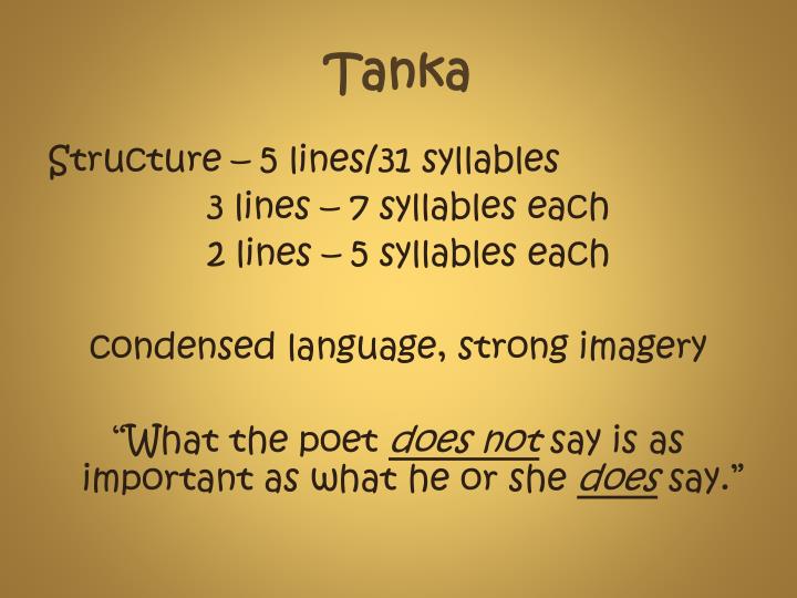 PPT - Tanka and Haiku PowerPoint Presentation - ID:3514391