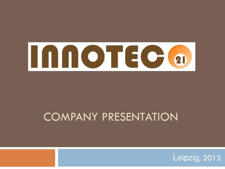 PPT - Company Presentation PowerPoint Presentation, free download - ID ...