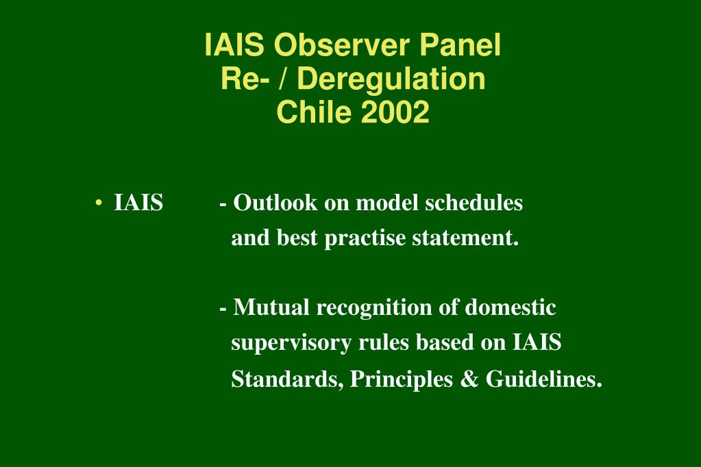PPT - International Association of Insurance Supervisors PowerPoint ...