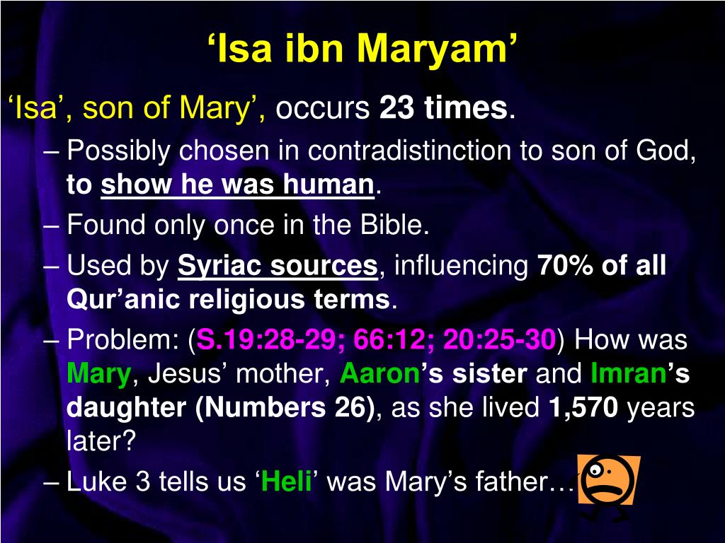 PPT - ‘Jesus’ of the Bible’ vs ‘Isa’ of the Qur’an PowerPoint ...