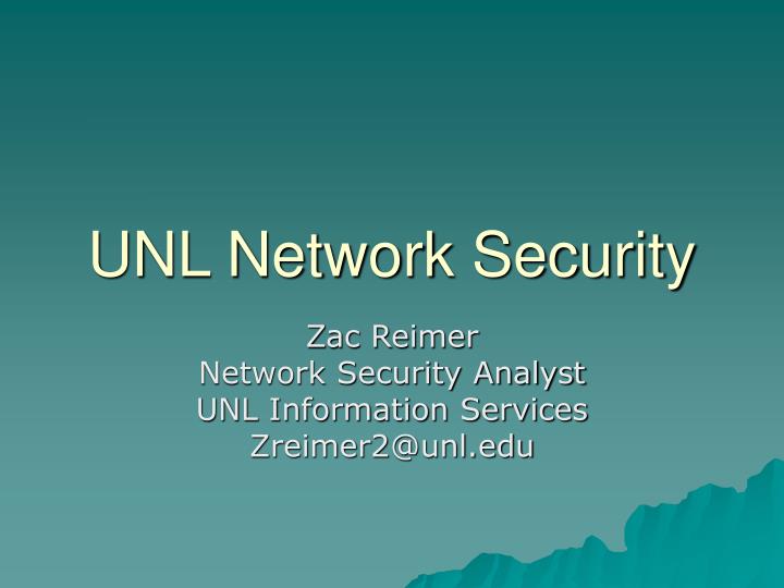 PPT - UNL Network Security PowerPoint Presentation, free download - ID ...