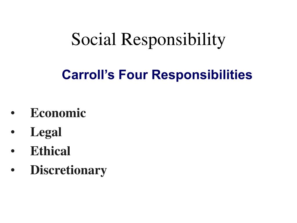 PPT - Social Responsibility /Ethics Learning Outcomes: To define ethics ...