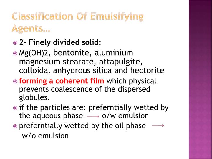 PPT - EMULSION PowerPoint Presentation - ID:3515817