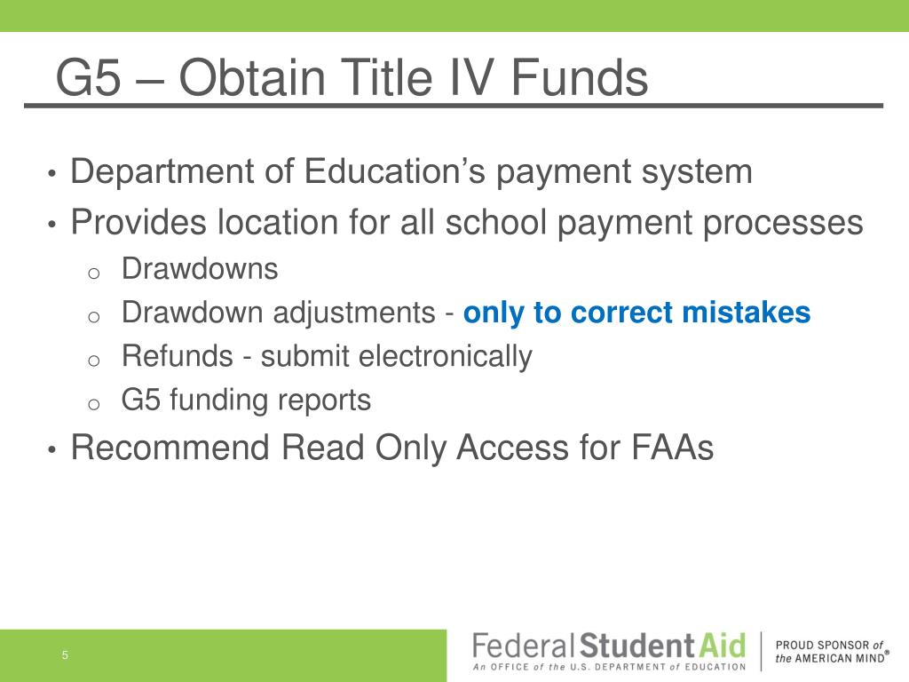 PPT - Title IV Loan and Grant Funding Process PowerPoint Presentation ...