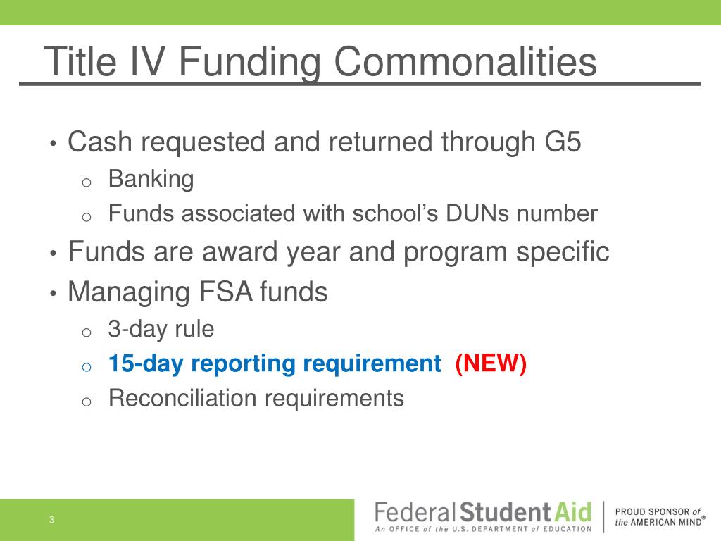 PPT - Title IV Loan and Grant Funding Process PowerPoint Presentation ...