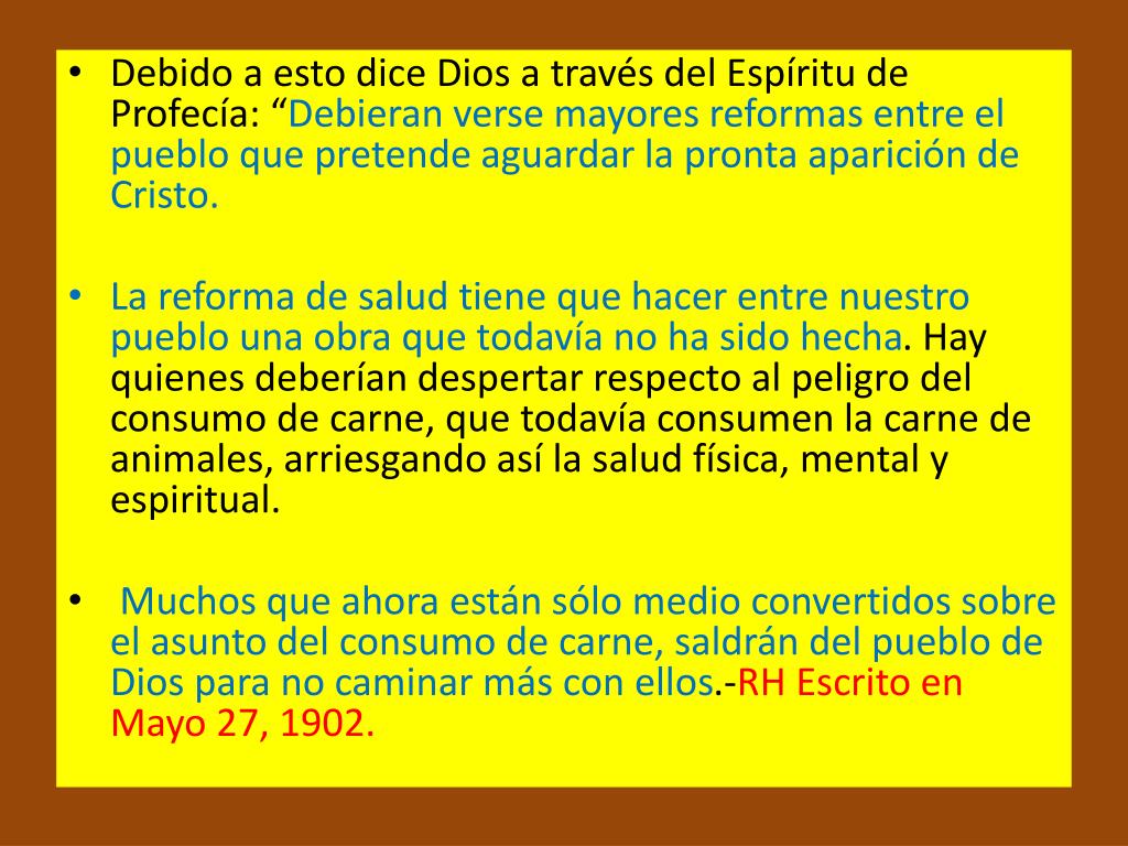 PPT - Tema n° 6. ESTILO DE VIDA Y ACTIVIDADES DEL REMANENTE PowerPoint ...