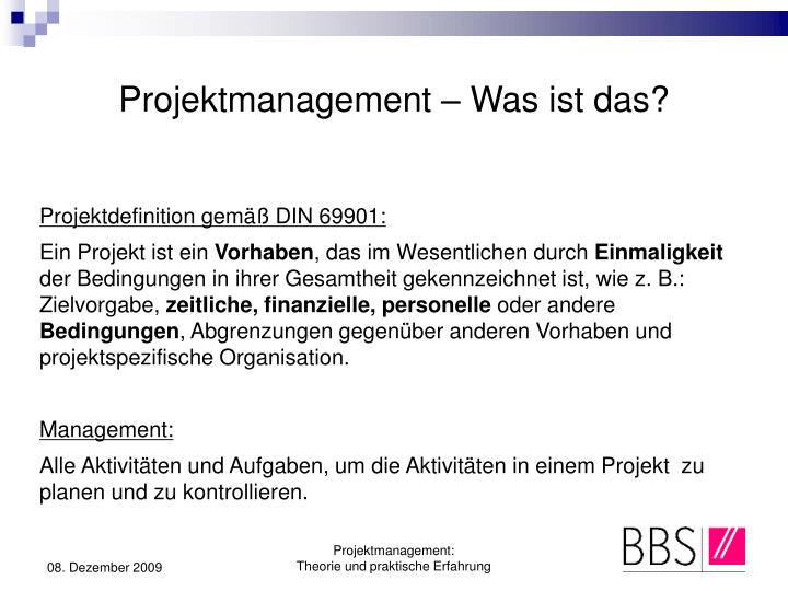 PPT - Einführung in das Projektmanagement PowerPoint Presentation - ID ...