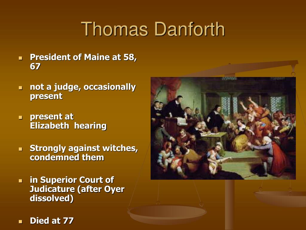 PPT - The Judges of the Salem Witch Trials PowerPoint Presentation ...