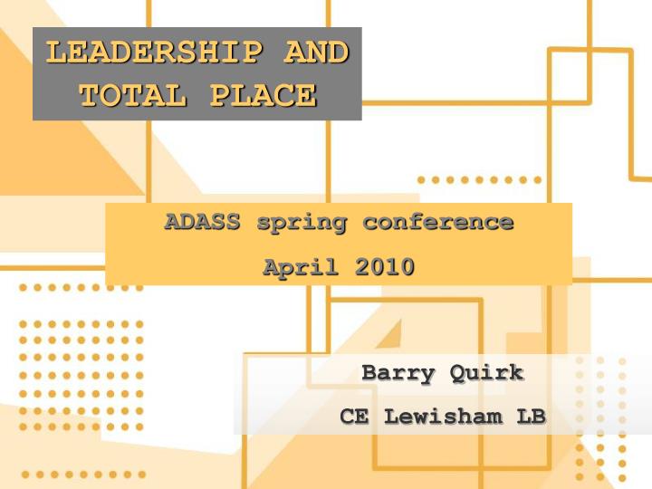 PPT - ADASS spring conference April 2010 PowerPoint Presentation, free ...