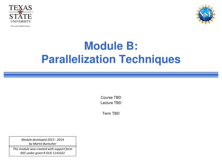 PPT - Module B: Parallelization Techniques PowerPoint Presentation ... PPT - Module B: Parallelization Techniques PowerPoint Presentation ...