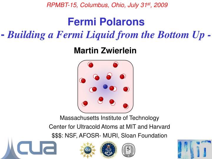 PPT - Massachusetts Institute of Technology Center for Ultracold Atoms ...