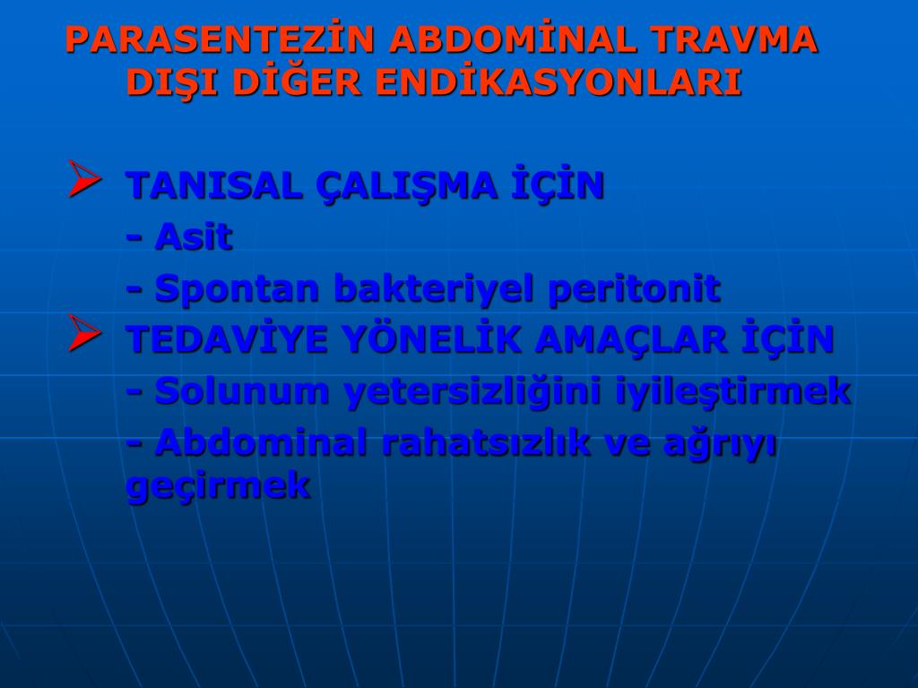 PPT - BATIN TORAKS ve EXTREMİTE YARALANMALARINDA İNVAZİV TANI ve TEDAVİ ...