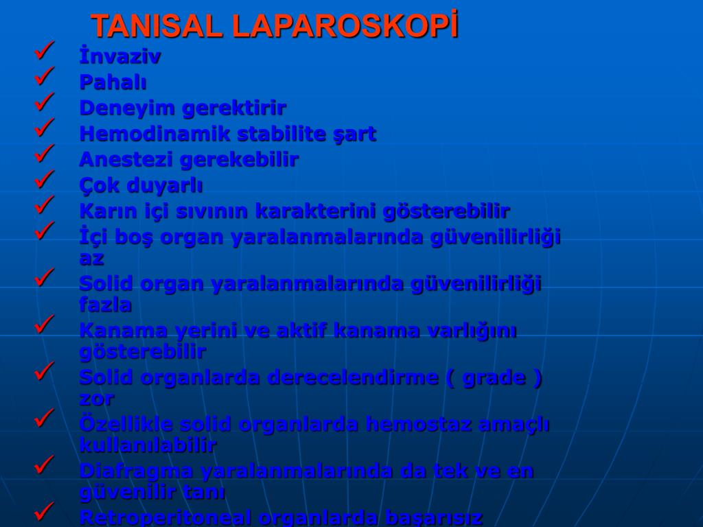 PPT - BATIN TORAKS ve EXTREMİTE YARALANMALARINDA İNVAZİV TANI ve TEDAVİ ...