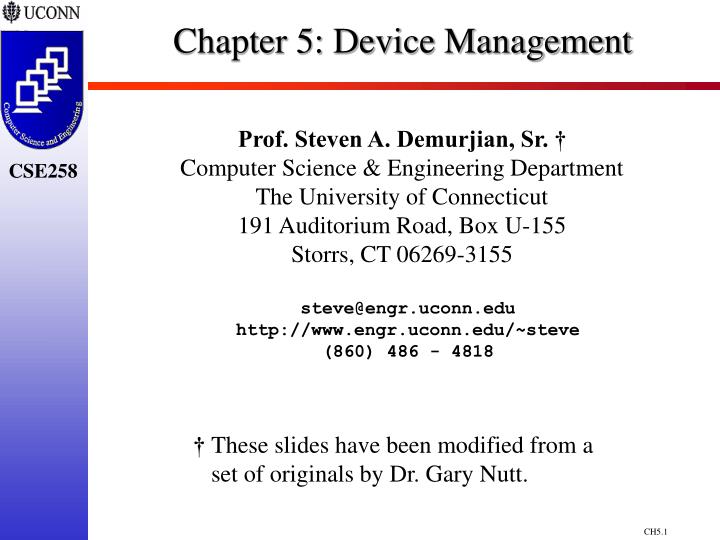 PPT - Chapter 5: Device Management PowerPoint Presentation, free download - ID:3518436