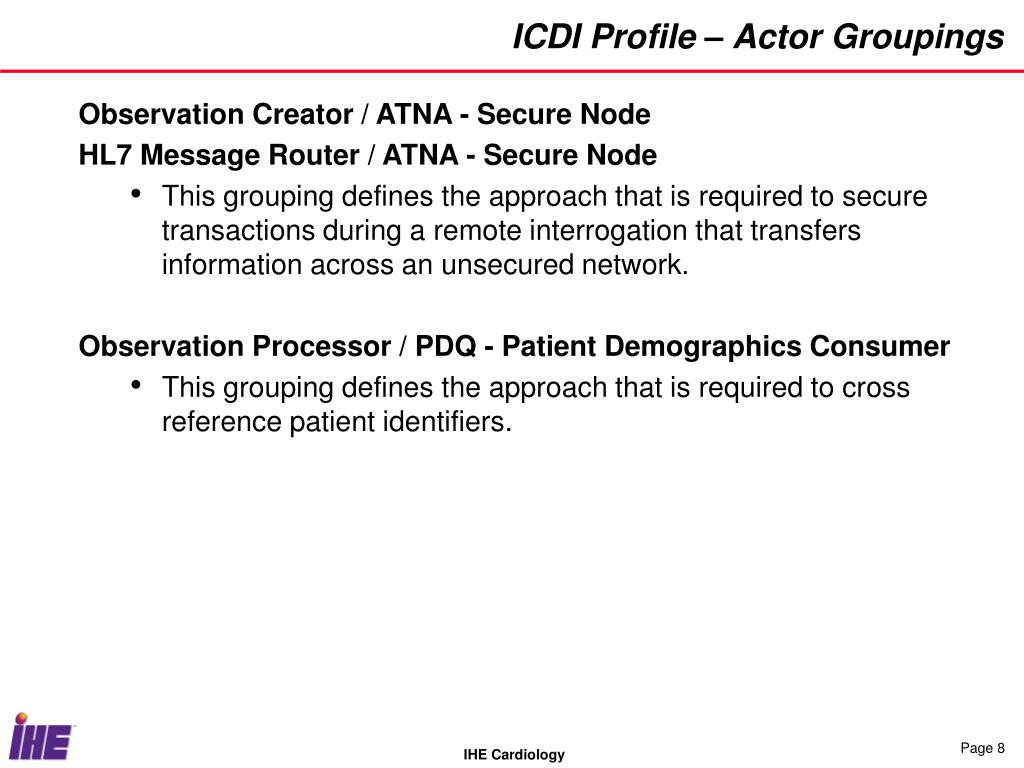 PPT - IHE Cardiology Implantable Cardiac Device Interrogation (ICDI ...
