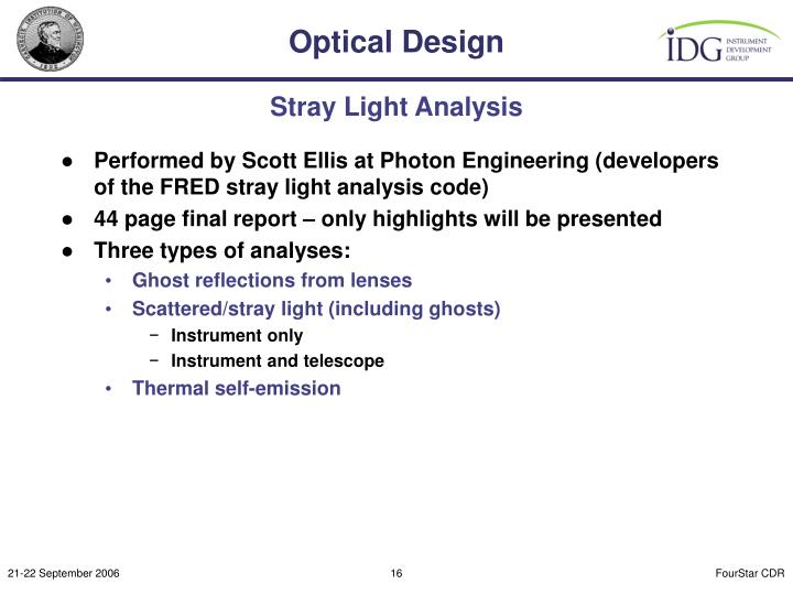 PPT - Optical Design – Engineering PowerPoint Presentation - ID:3518791