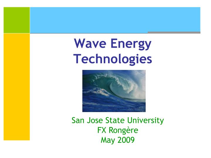 PPT - Wave Energy Technologies PowerPoint Presentation, free download ...