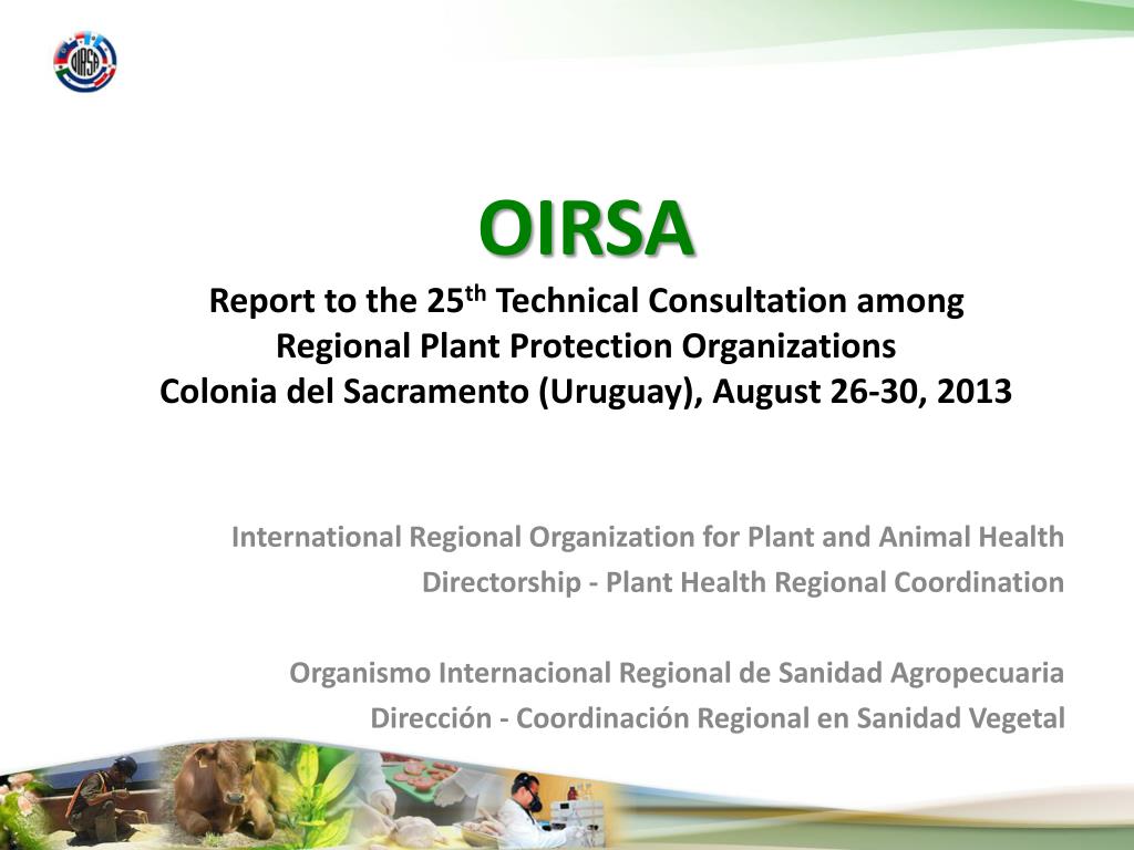 PPT - International Regional Organization for Plant and Animal Health ...