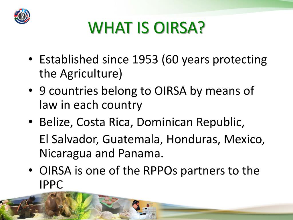 PPT - International Regional Organization for Plant and Animal Health ...