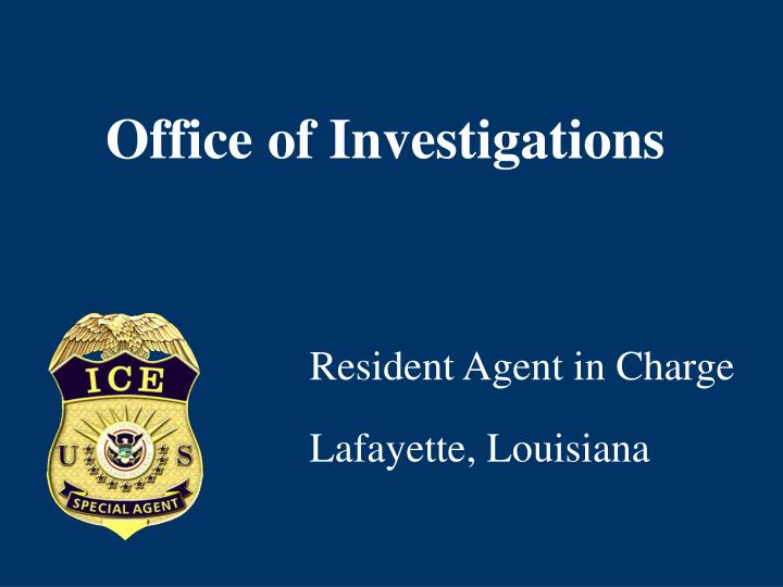PPT - Office of Investigations PowerPoint Presentation, free download ...