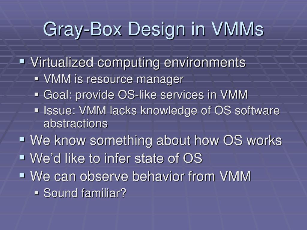 PPT - Gray-Box Design PowerPoint Presentation, free download - ID:3519992