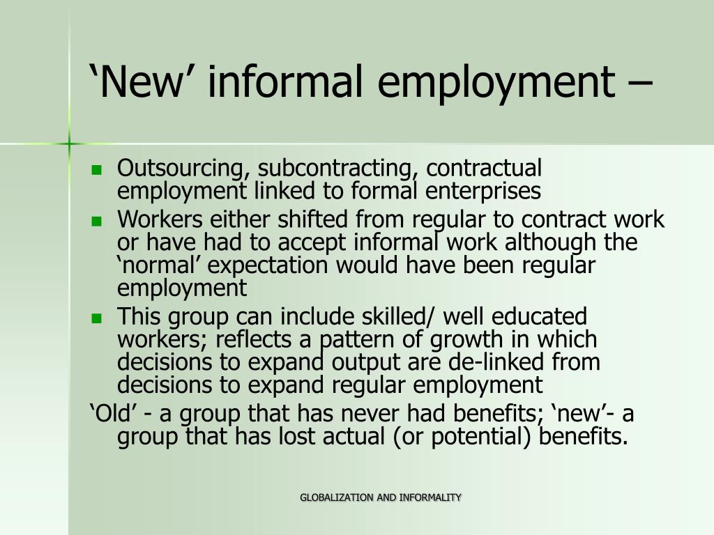 PPT - Social Protection for Informal Workers - a Perspective from South ...