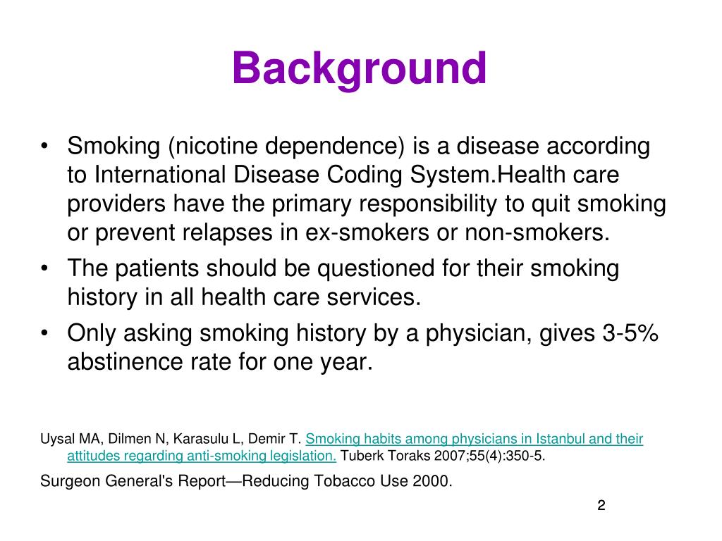 PPT - Insights into Smoking Status at Tertiary Chest Hospital ...
