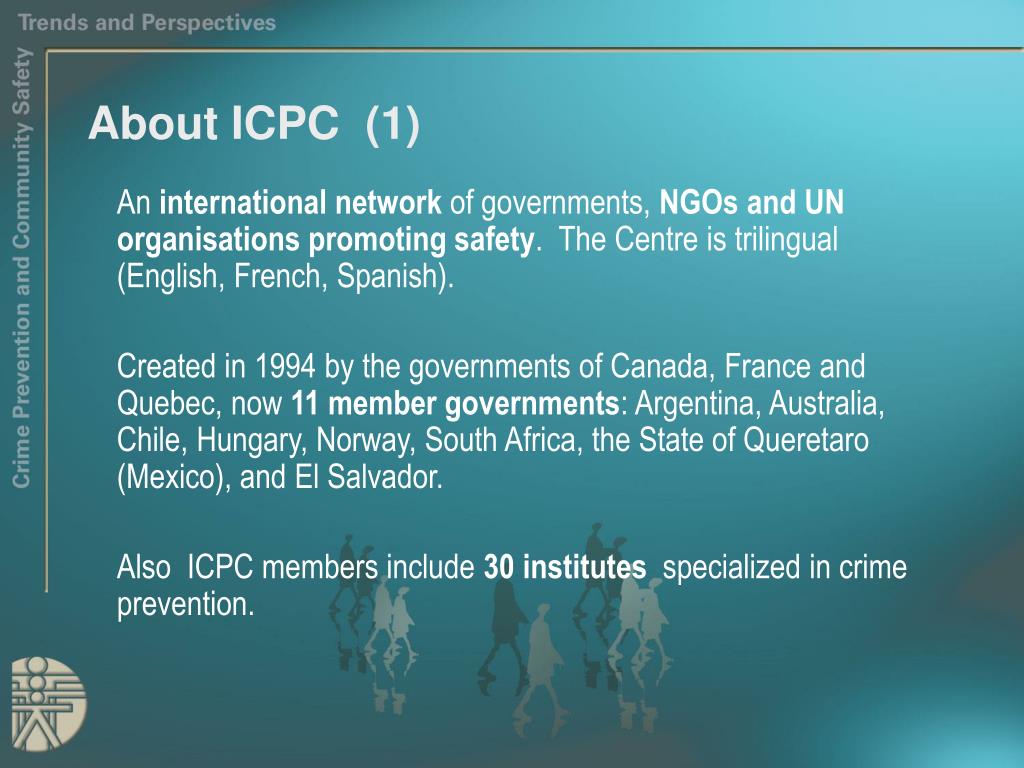 PPT - International Report on Crime Prevention and Community Safety and ...
