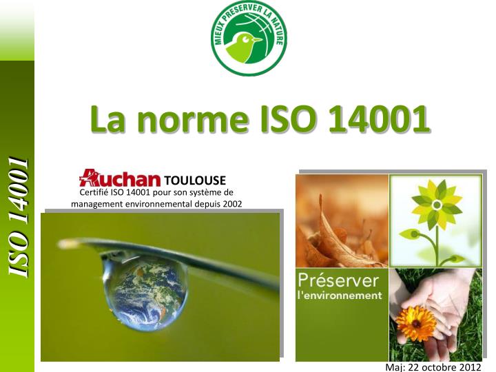 PPT - La norme ISO 14001 PowerPoint Presentation, free download - ID ...