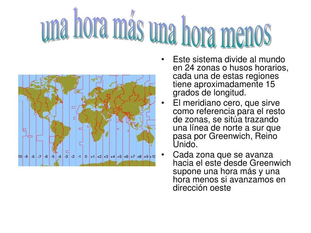 PPT - LAS HORAS EN EL MUNDO PowerPoint Presentation, free download - ID ...