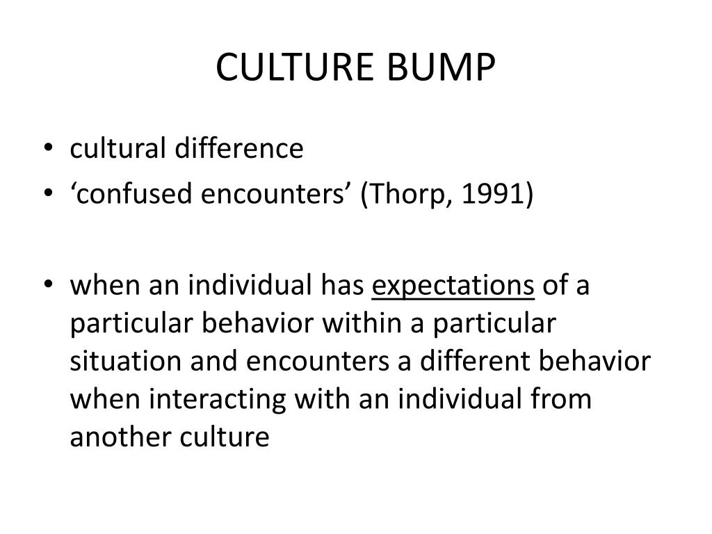 PPT - From Stereotypes and Culture Bumps to Cultural Awareness ...