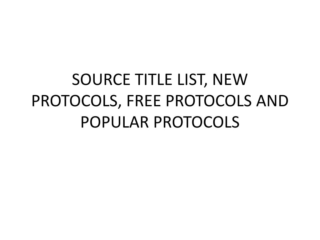 PPT - How to Access and Utilize SpringerProtocols for Research and ...