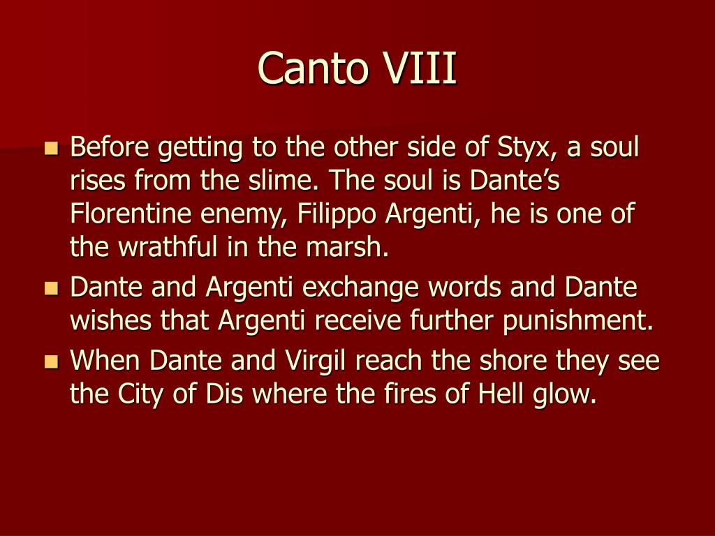 PPT - Dante’s Divine Comedy: Inferno; Canto VIII (8) PowerPoint ...