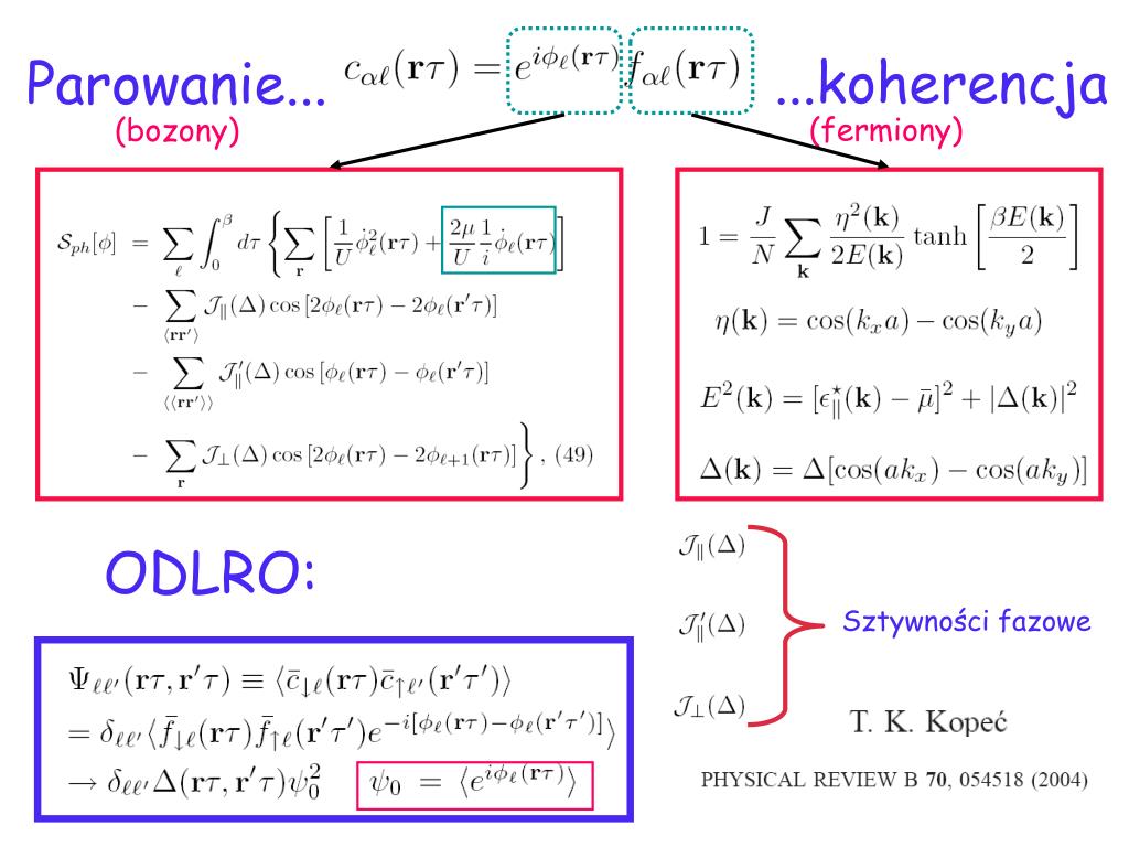 PPT - Topologiczne zjawiska krytyczne na granicy przejścia Motta ...