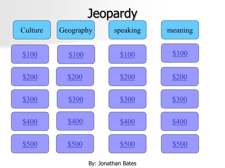 PPT - Jeopardy PowerPoint Presentation, free download - ID:3523759